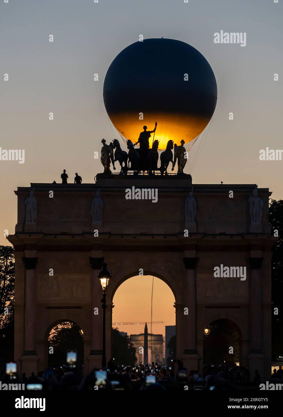 Paris, France - 08 05 2024: Olympic Games Paris 2024. View of the ...