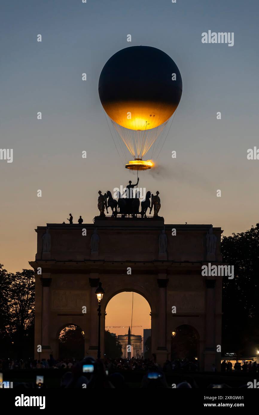 Paris, France - 08 05 2024: Olympic Games Paris 2024. View of the ...