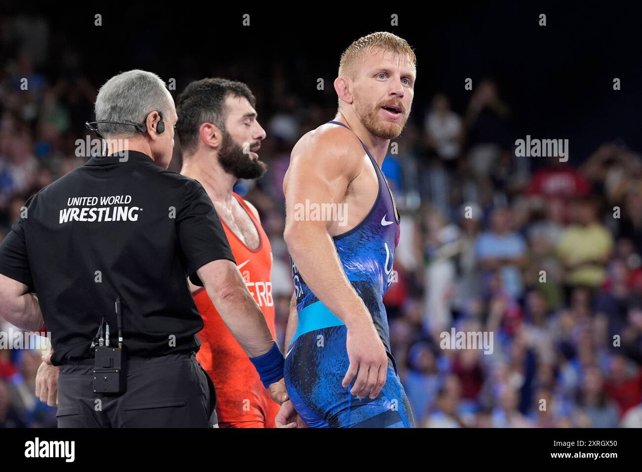 Kyle Douglas Dake, of the United States, celebrates after defeating ...