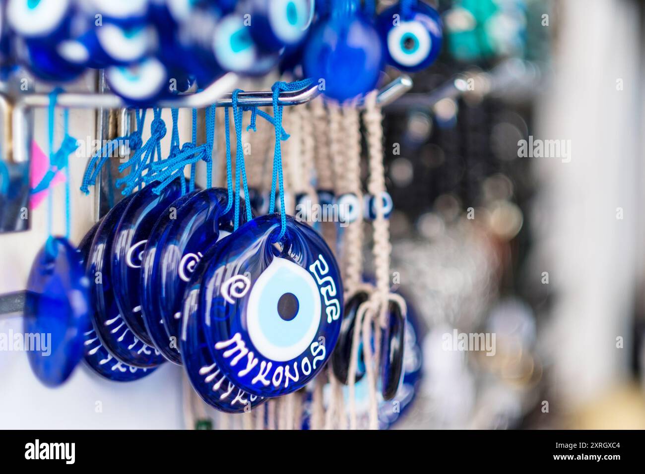 Fatima eye amulet at mykonos street market Stock Photo - Alamy
