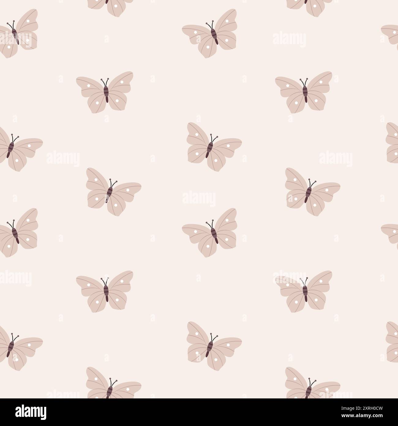 Cute pattern in Scandinavian, boho, minimalism style in beige neutral ...