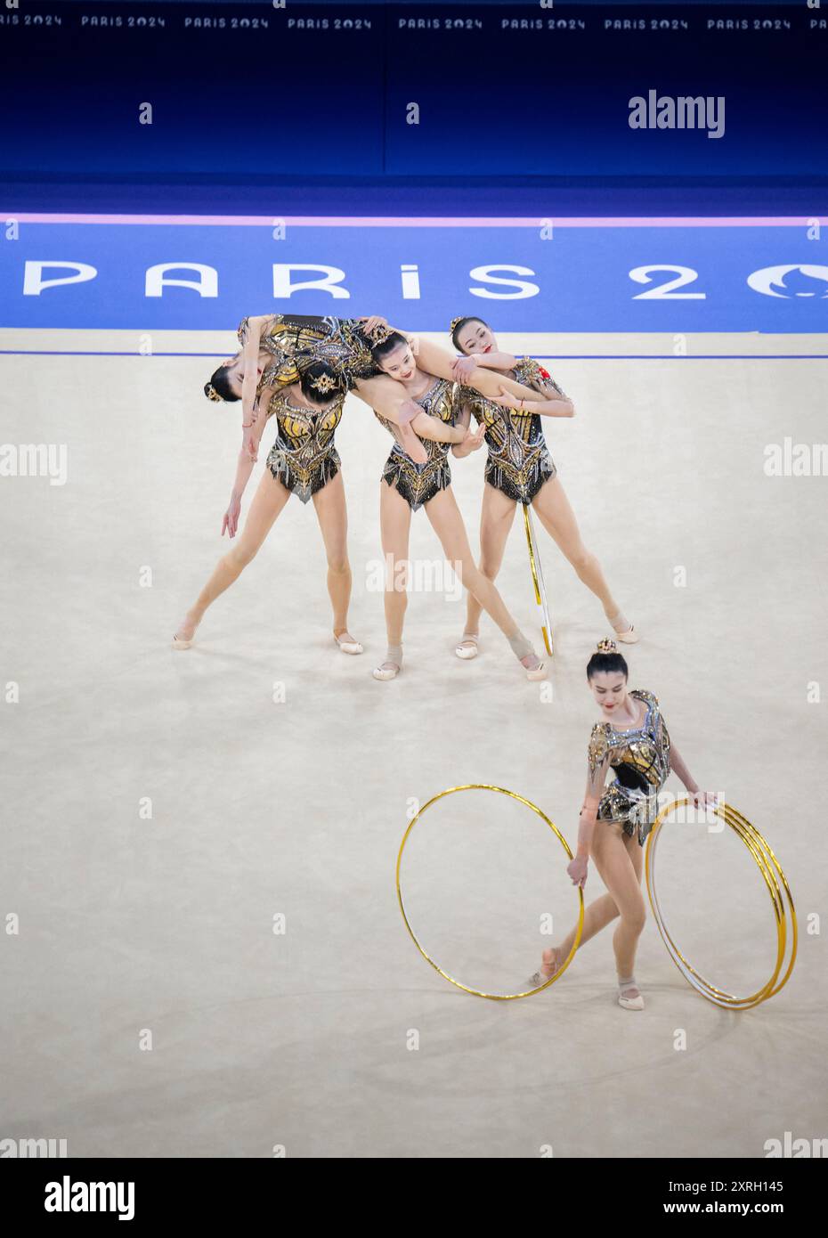 Paris, France. 10th Aug, 2024. China's gymnasts competing in the ...