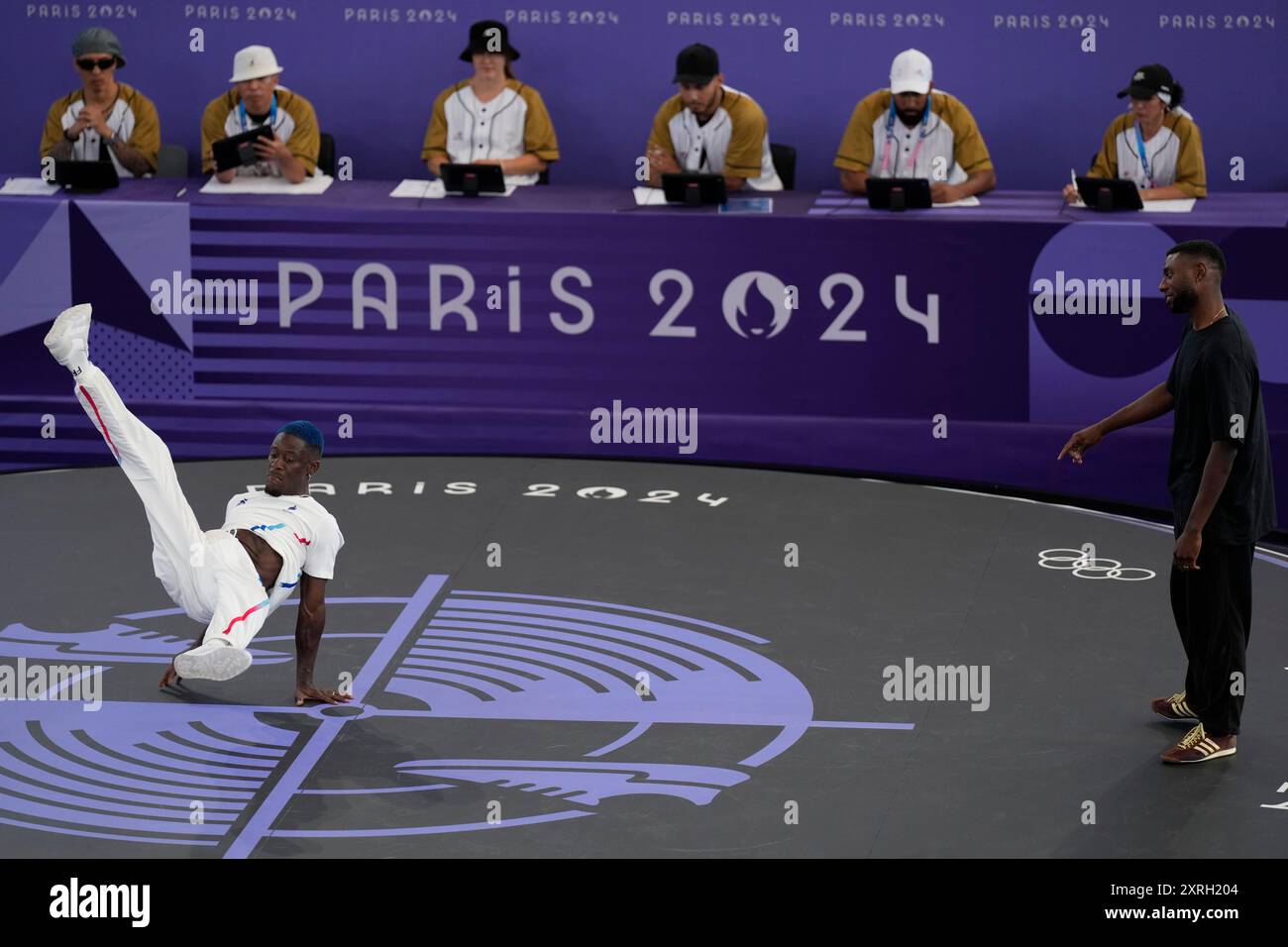 France's Danis Civil, known as B-Boy Dany Dann, left, and United States ...