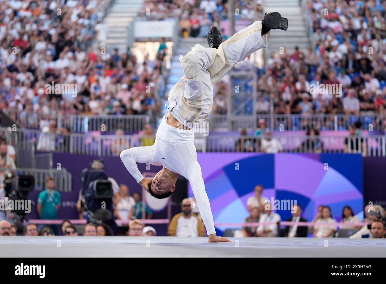 United States Victor Mantalvo, known as B-Boy Victor competes during ...