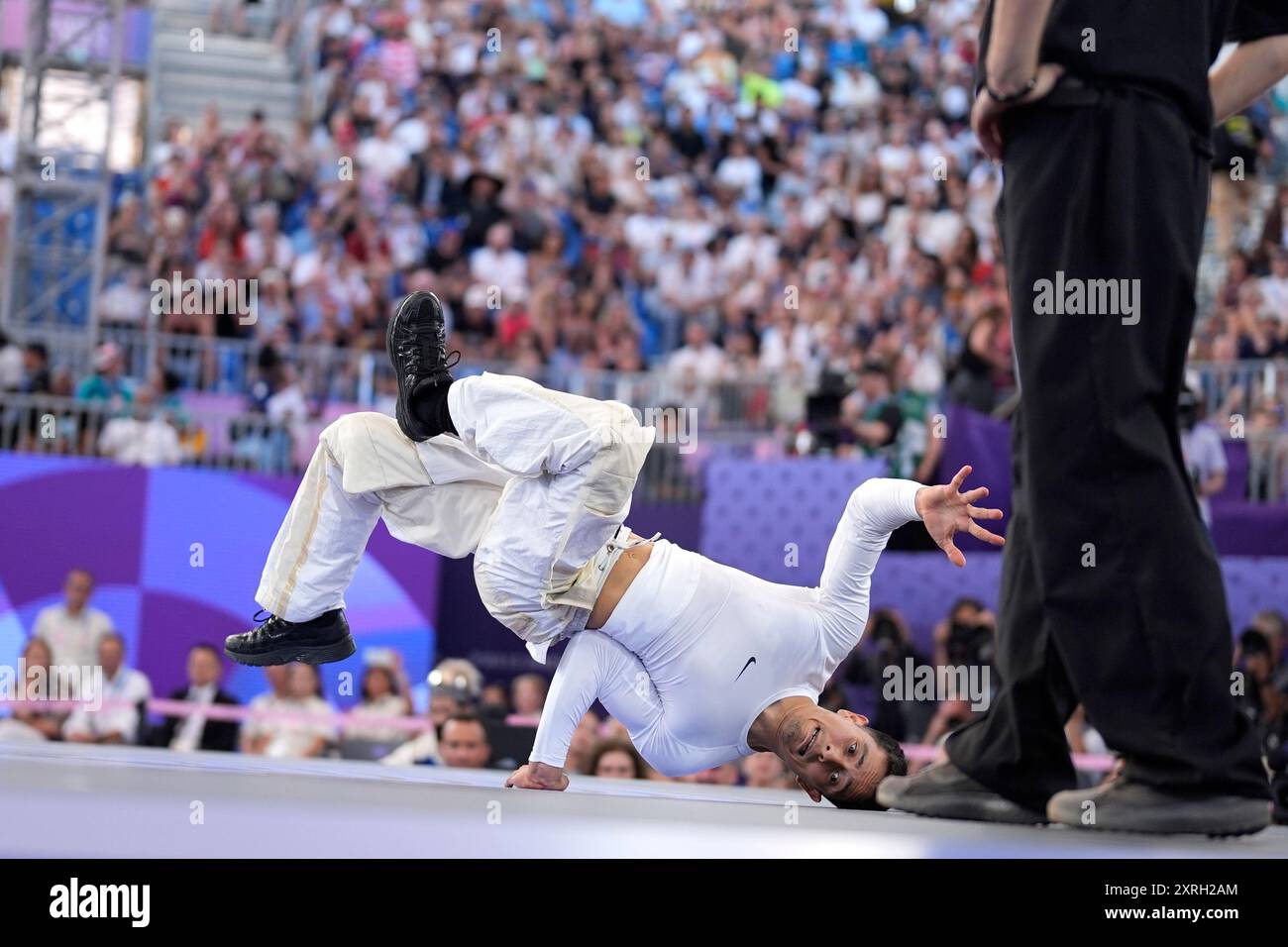 United States Victor Mantalvo, known as B-Boy Victor competes during ...