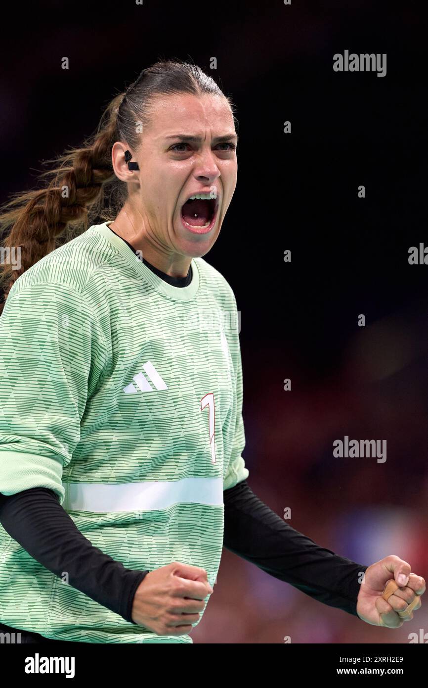 Lille, France. 10th Aug, 2024. Laura Glauser, goalkeeper of France ...