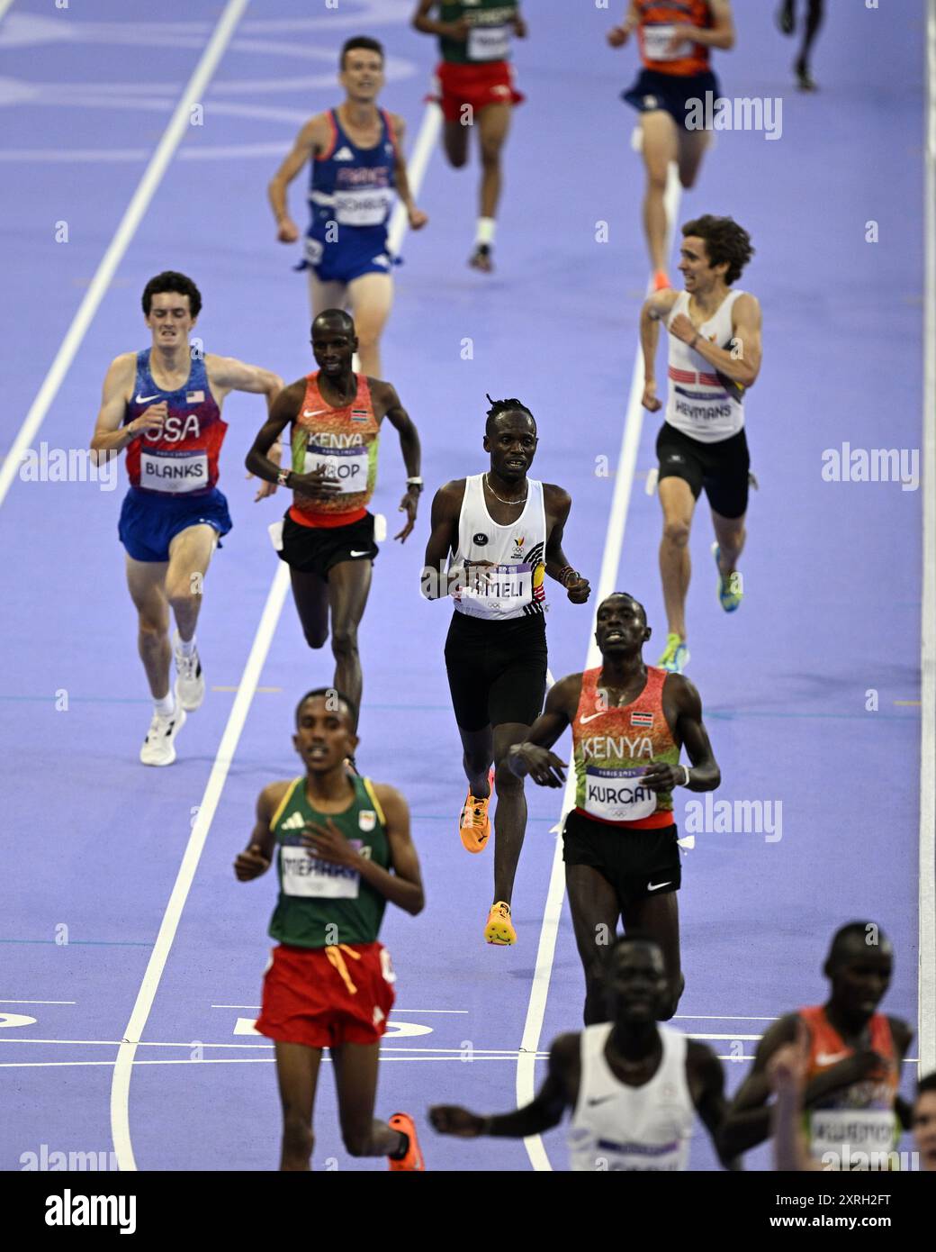 Paris, France. 10th Aug, 2024. Belgian athlete Isaac Kimeli pictured as ...