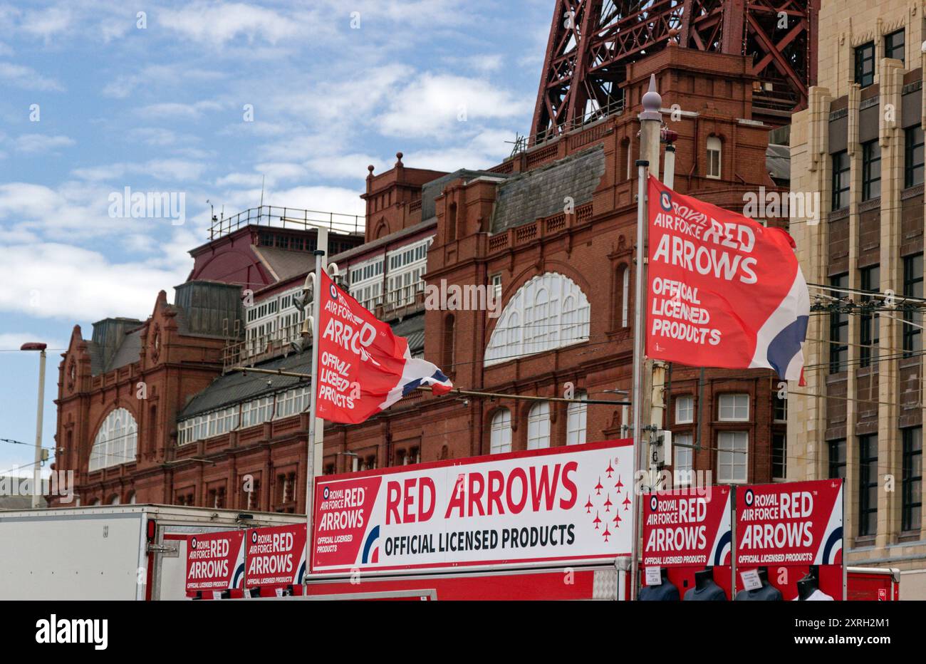 Red Arrows stand at Blackpool Air Show 2024 Stock Photo - Alamy