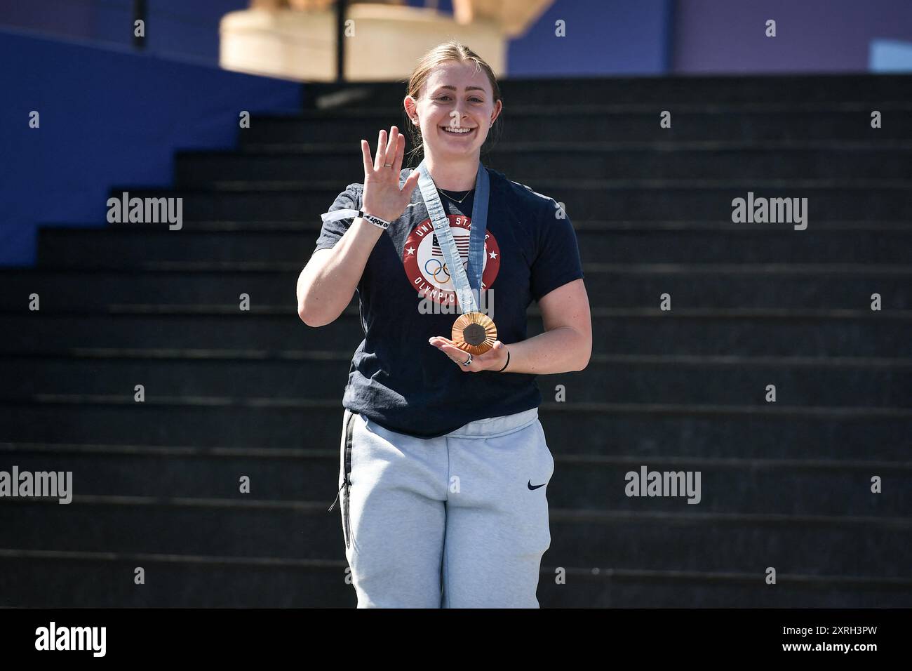 Paris, France. 10th Aug, 2024. US gold medalist at Olympic ...
