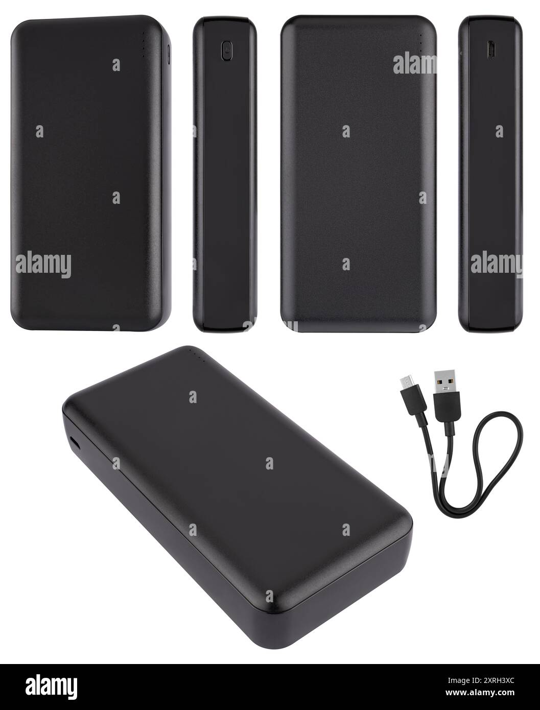 Portable battery pack, on white background in insulation Stock Photo ...