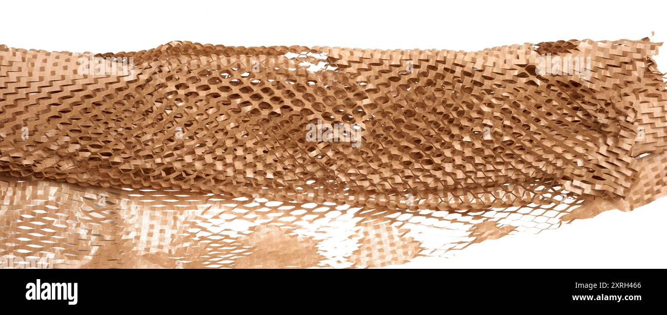 Packaging cut brown paper for transporting products and goods Stock ...