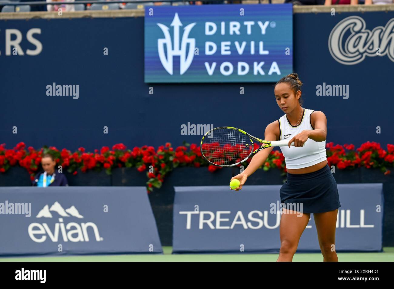 8th August 2024. Toronto, Canada. Canadian tennis player Leylah ...