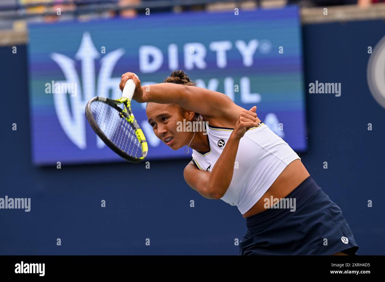 8th August 2024. Toronto, Canada. Canadian tennis player Leylah ...
