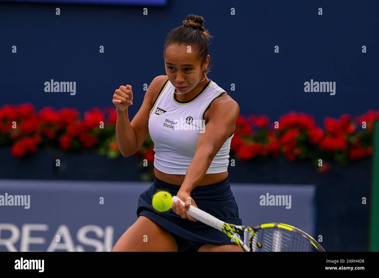 8th August 2024. Toronto, Canada. Canadian tennis player Leylah ...
