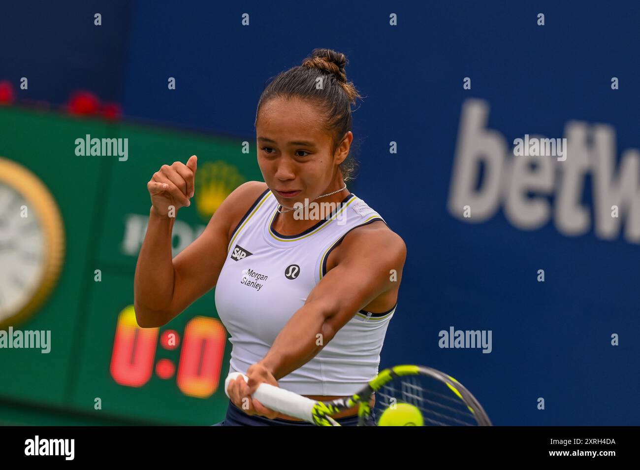 8th August 2024. Toronto, Canada. Canadian tennis player Leylah ...
