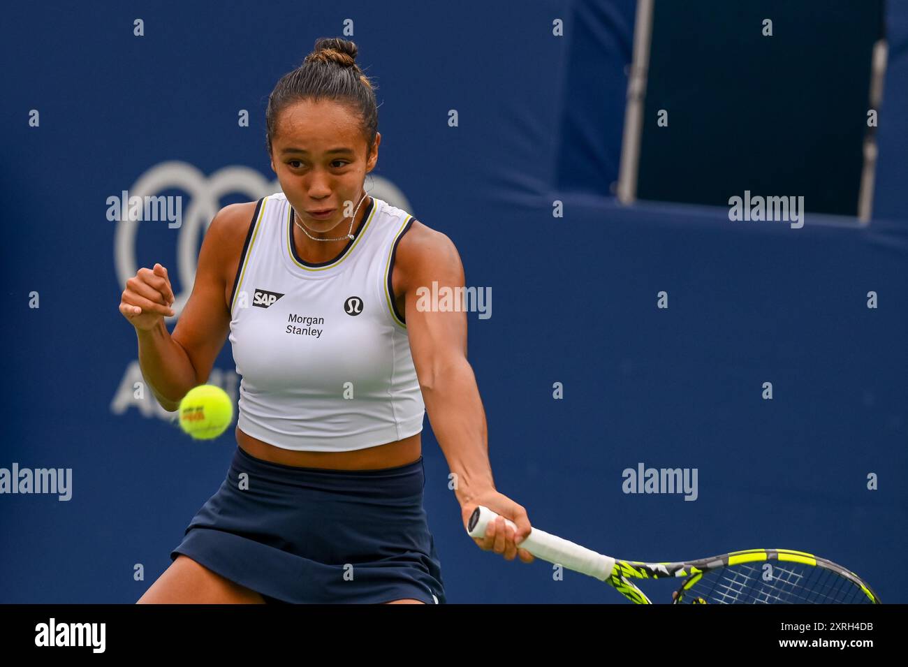 8th August 2024. Toronto, Canada. Canadian tennis player Leylah ...