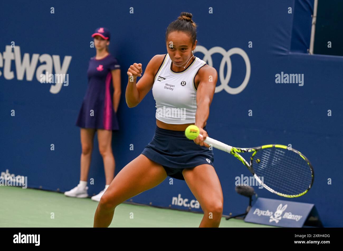 8th August 2024. Toronto, Canada. Canadian tennis player Leylah ...