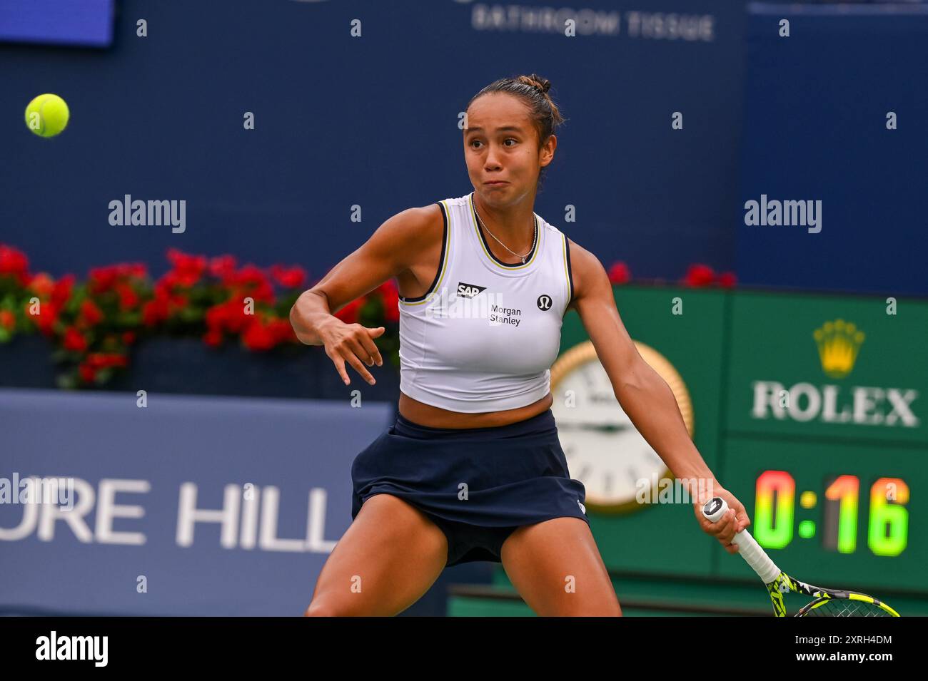 8th August 2024. Toronto, Canada. Canadian tennis player Leylah ...