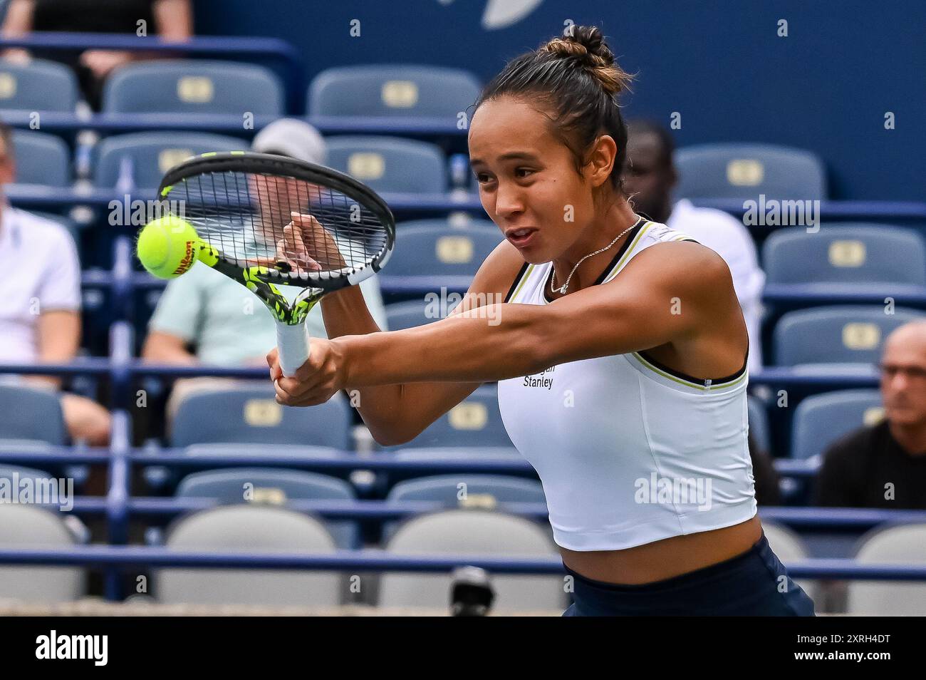 8th August 2024. Toronto, Canada. Canadian tennis player Leylah ...