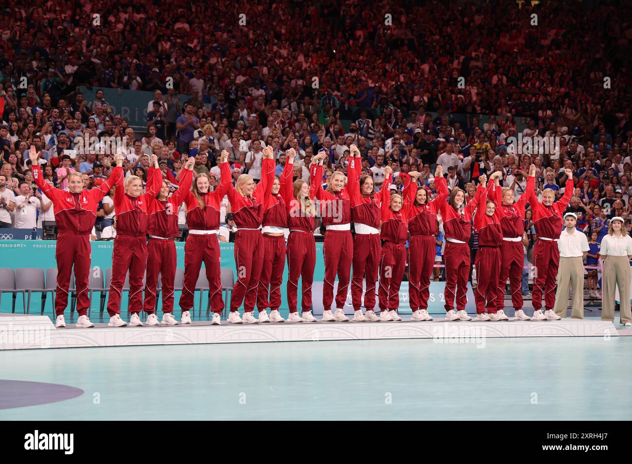Team Denmark Bronze medal, Handball, Women's during the Olympic Games Paris 2024 on 10 August ...