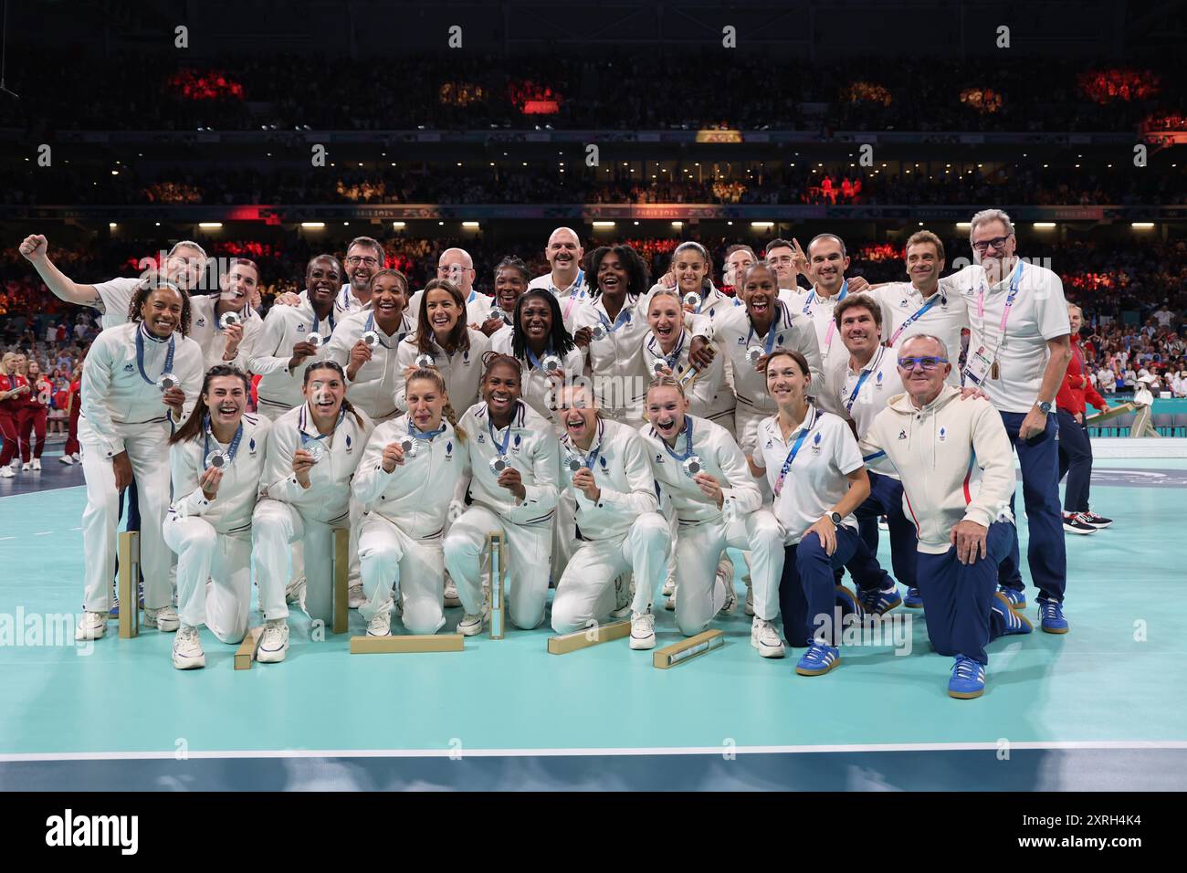 Team France Silver medal, Handball, Women's during the Olympic Games ...