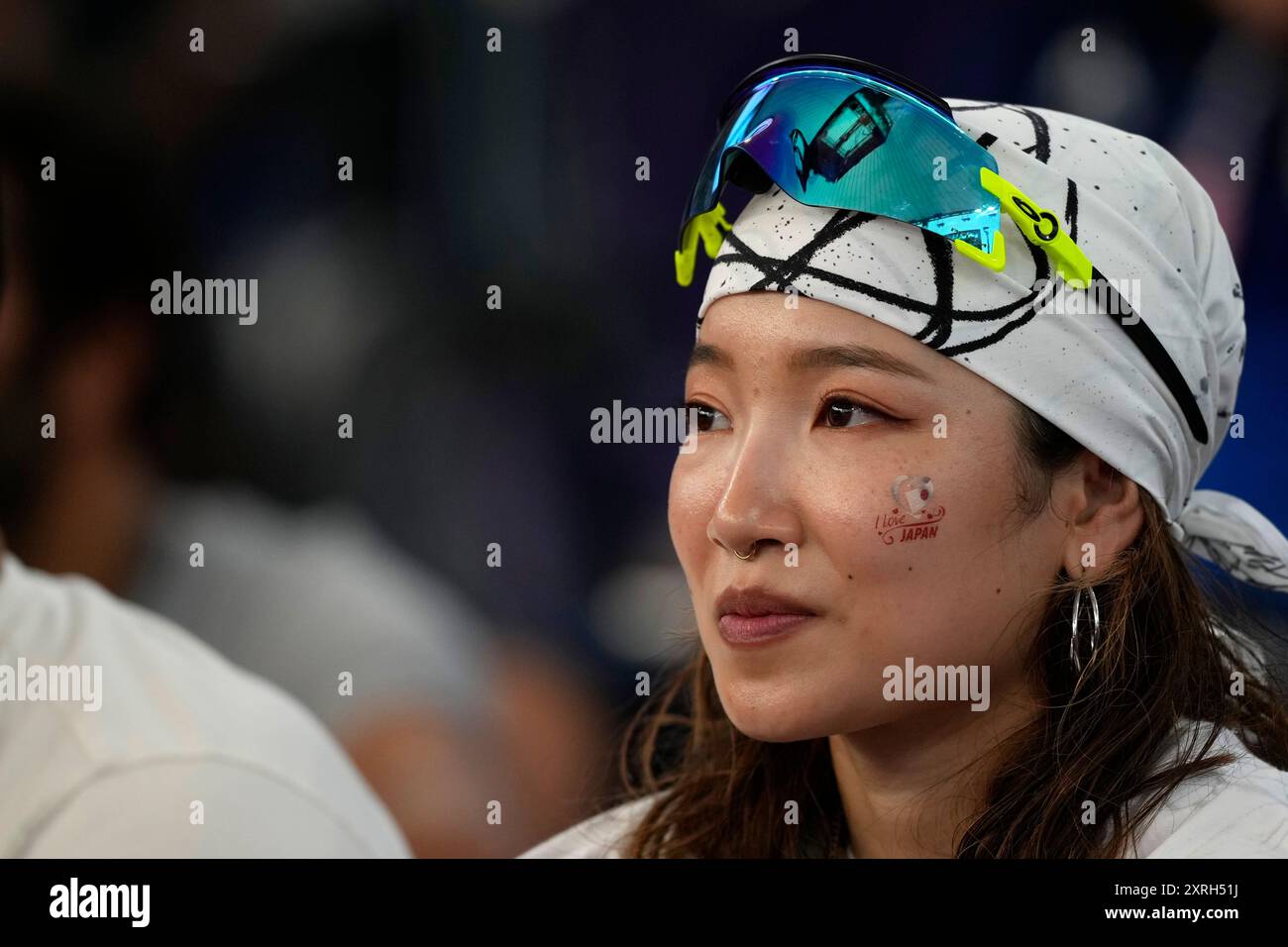 Gold medallist, Japan's Ami Yuasa, known as B-Girl Ami, watches the B ...