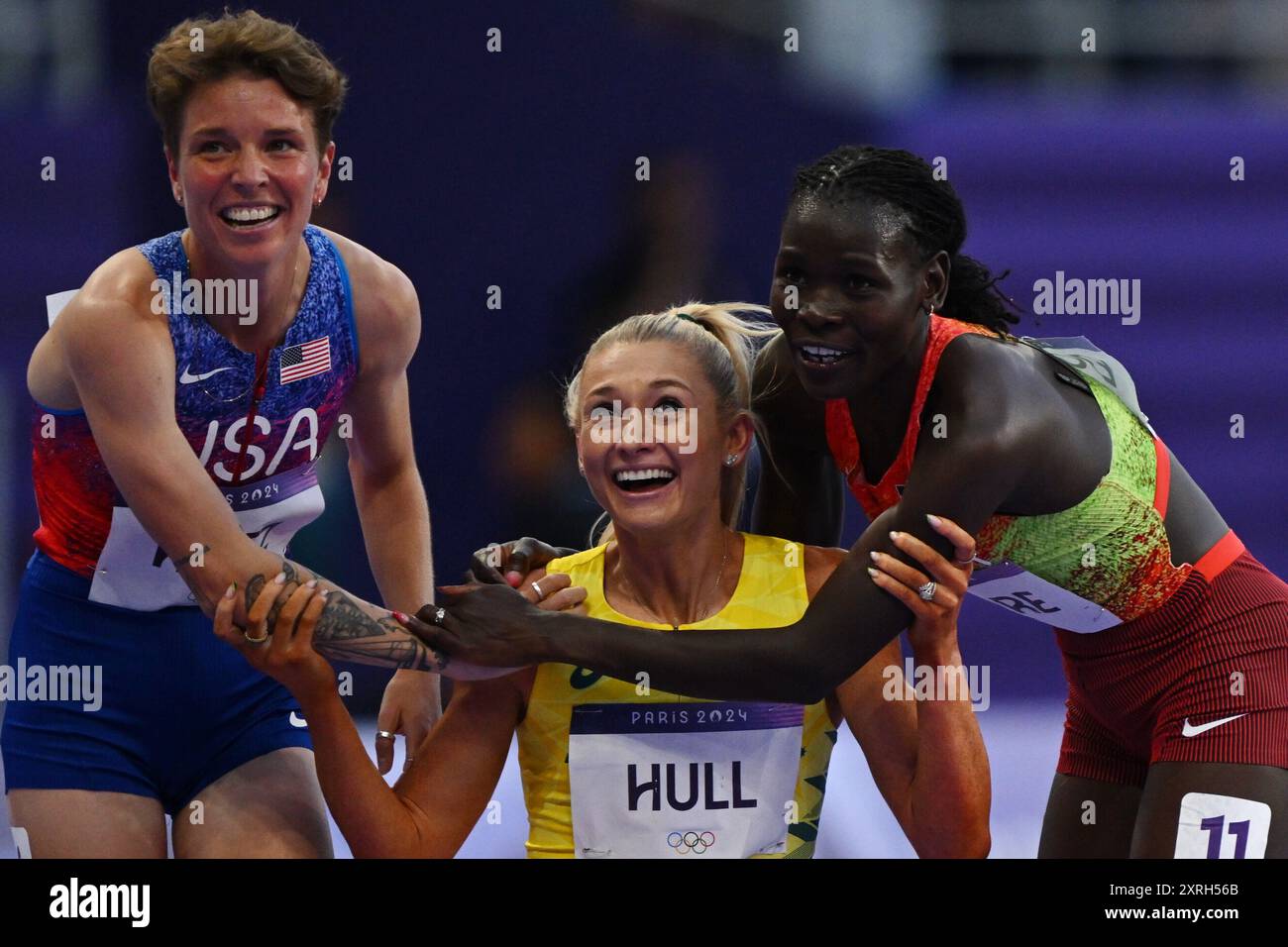 Saint Denis, France. 10th Aug, 2024. Australian runner Jessica Hull ...