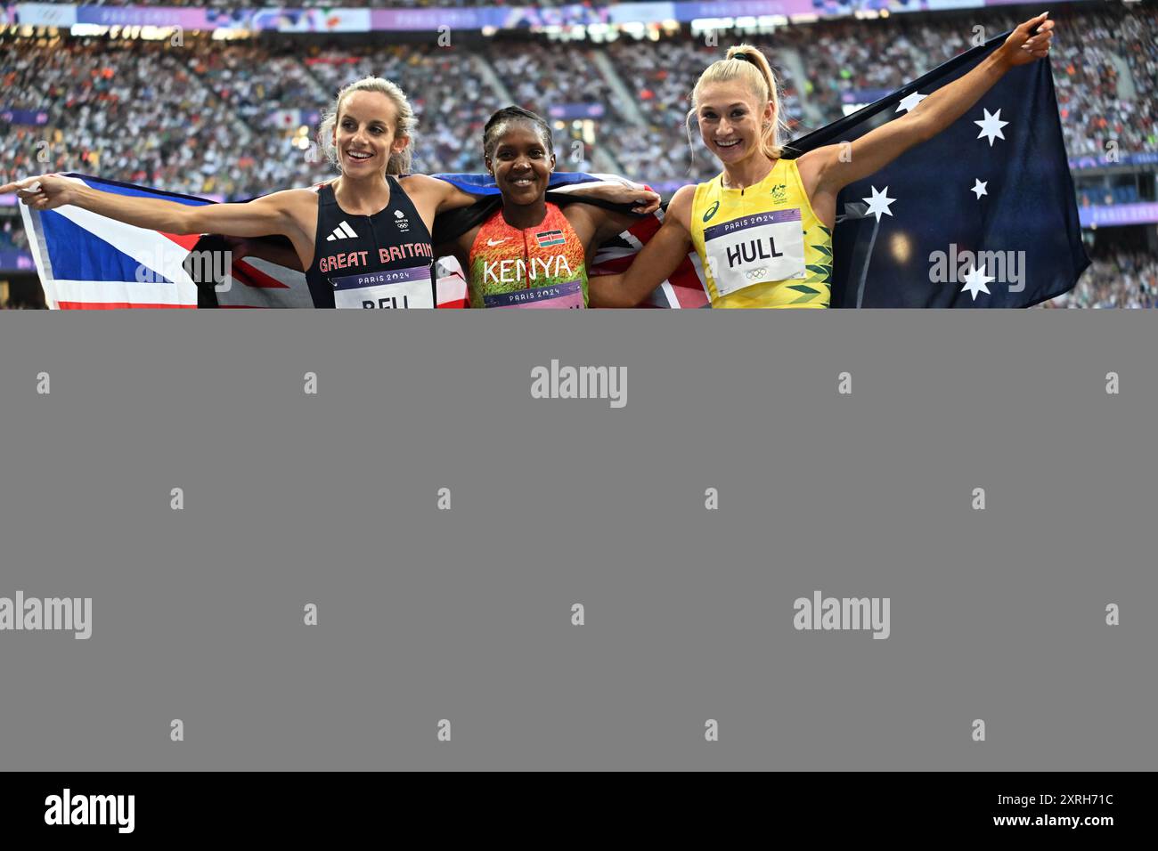 Saint Denis, France. 10th Aug, 2024. (L-R) bronze medallist British ...