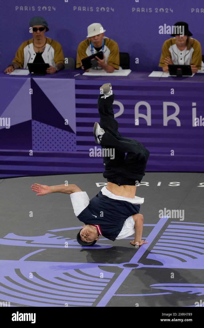 Japan's Shigeyuki Nakarai, known as B-Boy Shigekix, competes during the ...