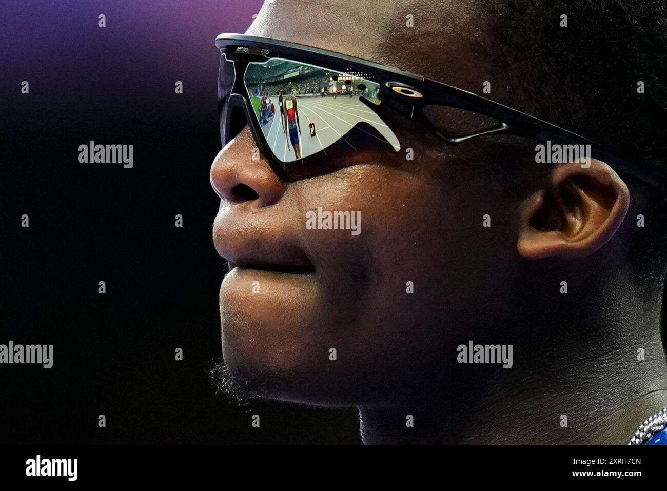 Christopher Bailey, of the United States, prepares for the men's 4 x ...