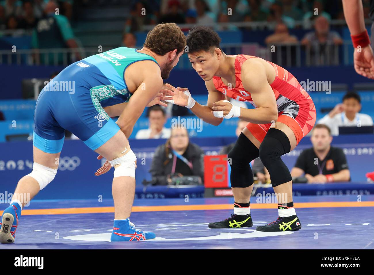 Paris, France. 10th Aug, 2024. Daichi Takatani (JPN) Wrestling : Men's ...