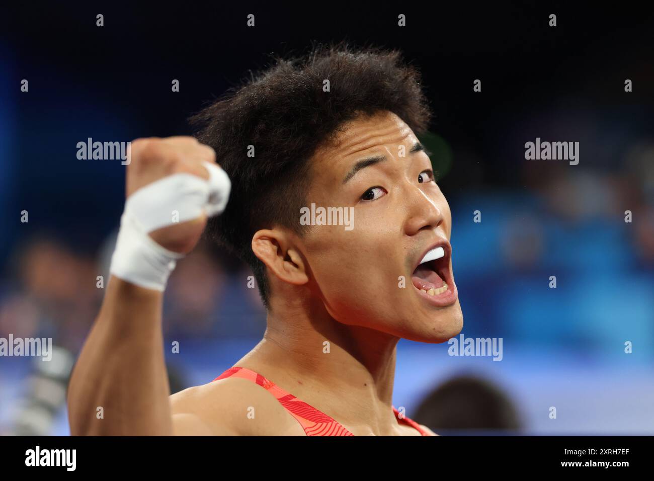 Paris, France. 10th Aug, 2024. Daichi Takatani (JPN) Wrestling : Men's Freestyle 74kg during the ...