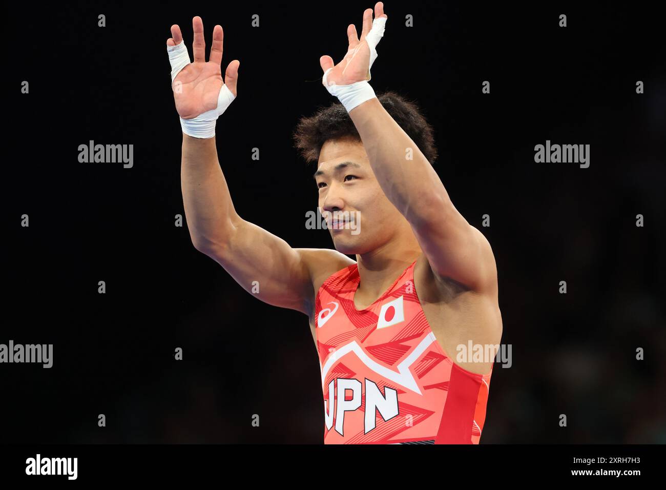 Paris, France. 10th Aug, 2024. Daichi Takatani (JPN) Wrestling : Men's Freestyle 74kg during the ...