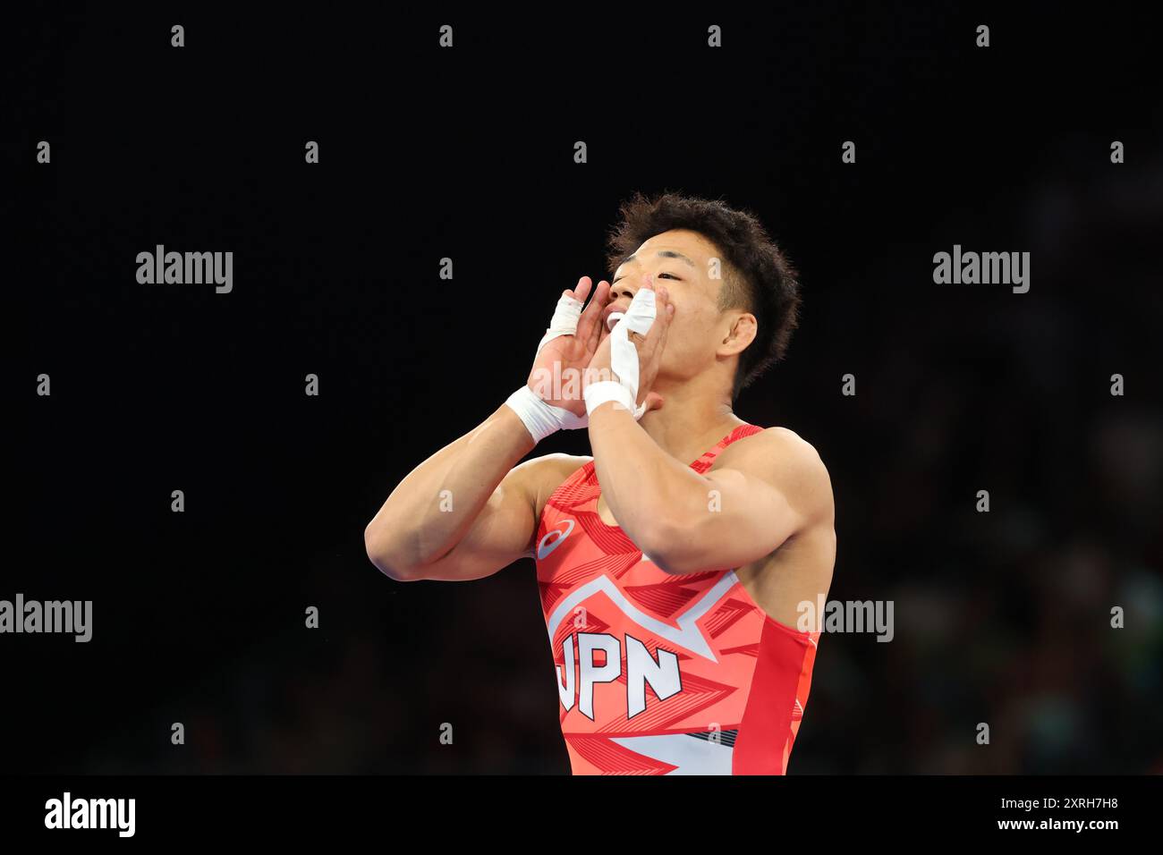 Paris, France. 10th Aug, 2024. Daichi Takatani (JPN) Wrestling : Men's Freestyle 74kg during the ...