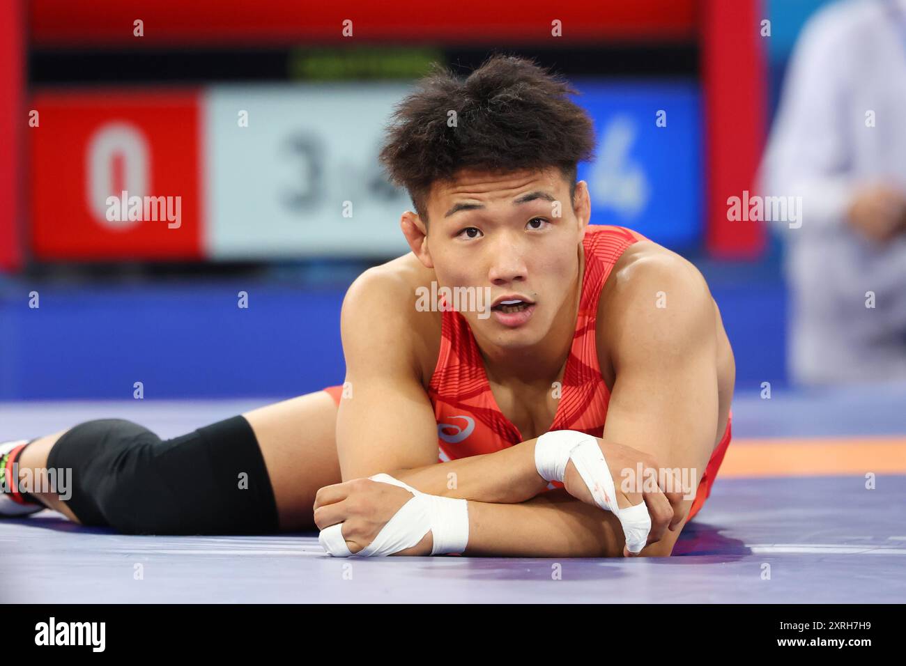 Paris, France. 10th Aug, 2024. Daichi Takatani (JPN) Wrestling : Men's Freestyle 74kg during the ...