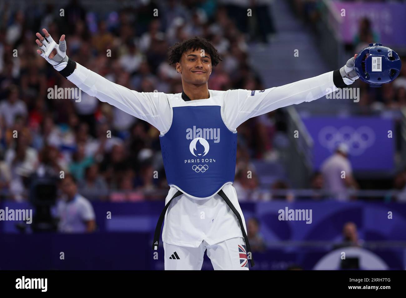 Paris, France. 10th Aug, 2024. Caden Cunningham of Britain reacts ...