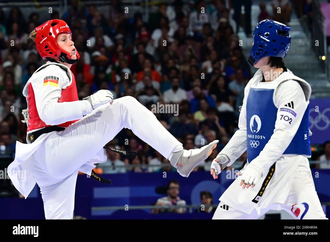 10 August 2024, France, Paris: Olympia, Paris 2024, Taekwondo, from 67 ...