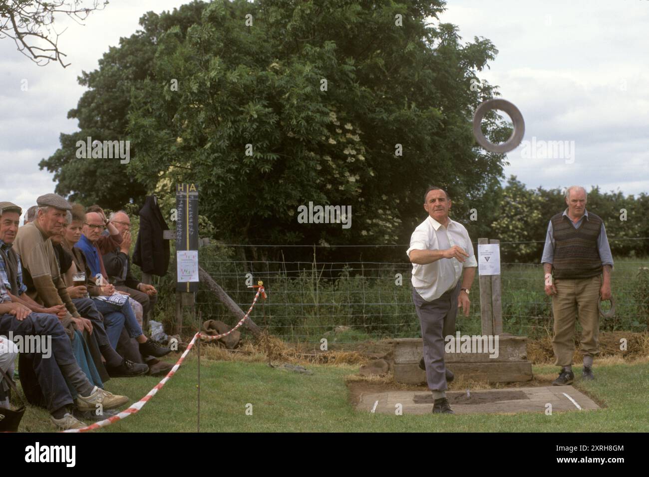 Quoits competition match traditional sport, Snape North Yorkshire ...