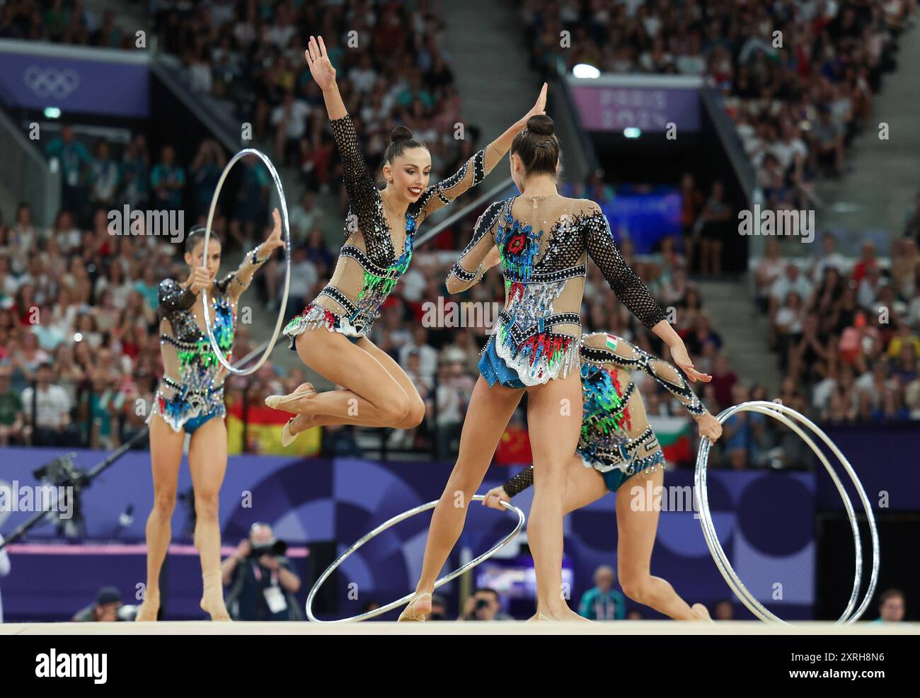 Paris, France. 10th Aug, 2024. Athletes of Team Italy compete during ...