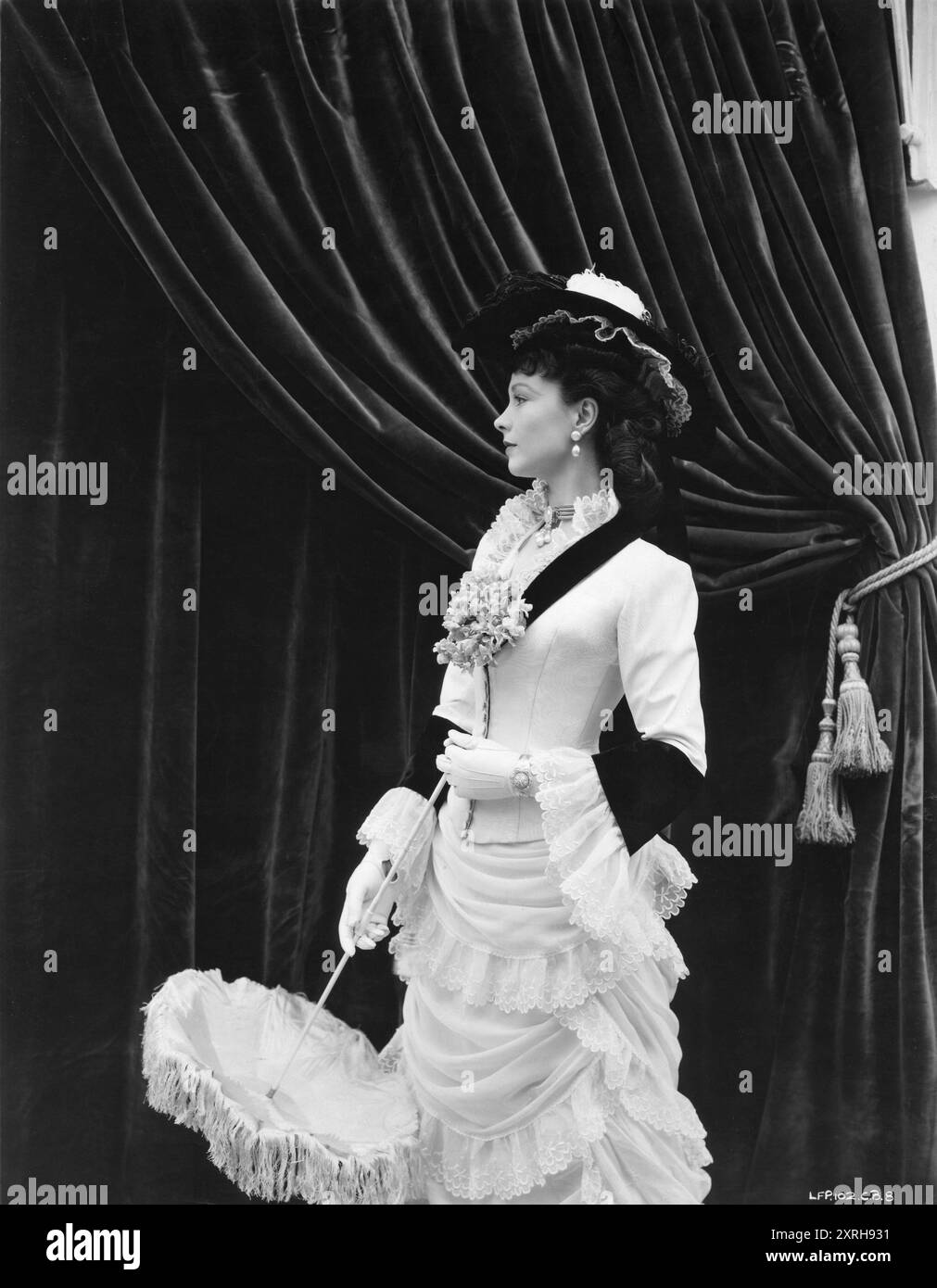 A full-length portrait by CECIL BEATON of VIVIEN LEIGH in ANNA KARENINA ...