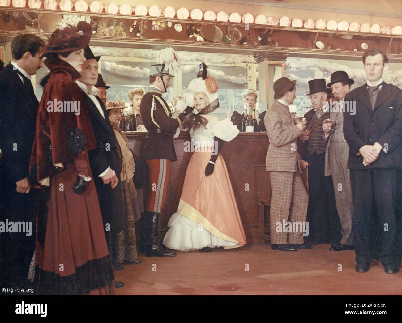 ZSA ZSA GABOR and JILL BENNETT in a scene from MOULIN ROUGE 1953 ...