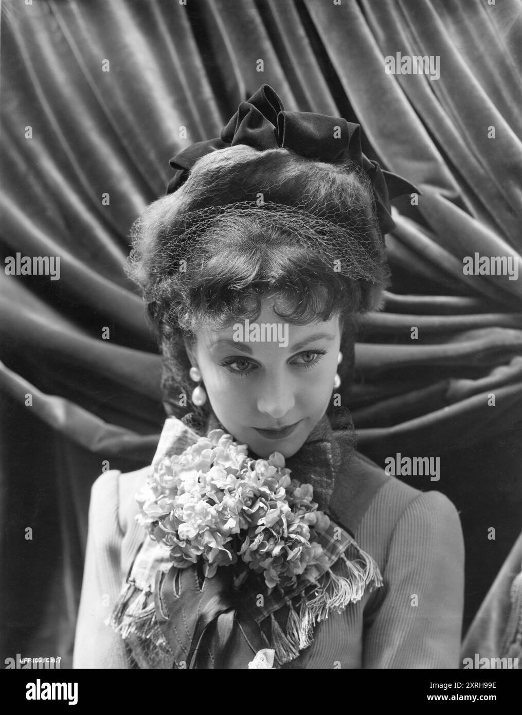 A head and shoulders portrait by CECIL BEATON of VIVIEN LEIGH in ANNA ...