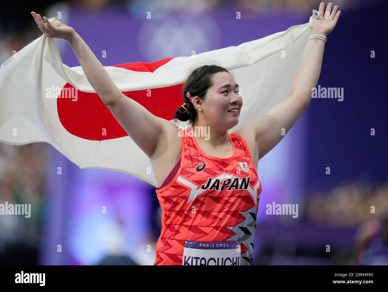 Paris, France. 10th Aug, 2024. Haruka Kitaguchi of Japan celebrates ...