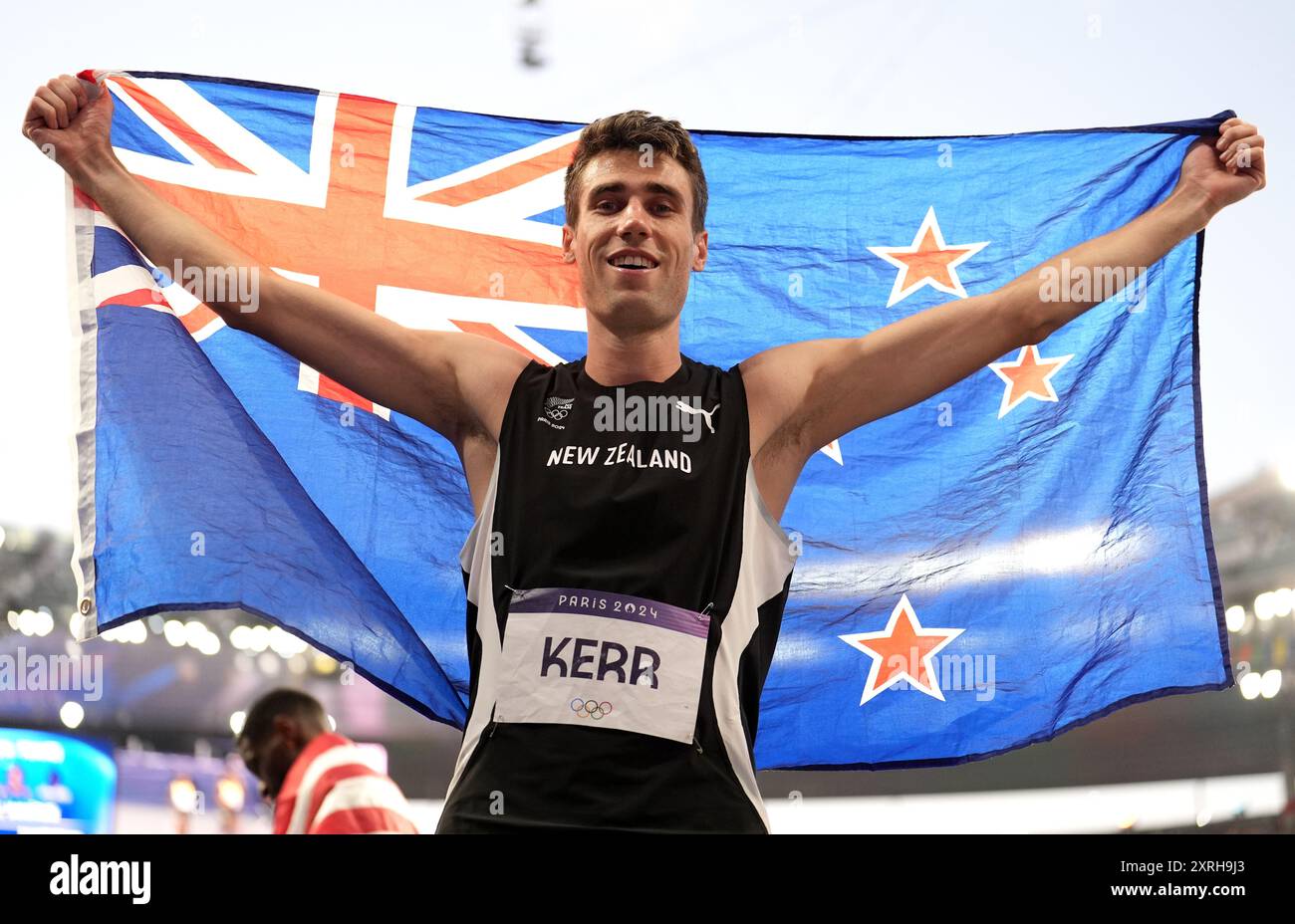 New Zealand's Hamish Kerr celebrates winning gold in the Men's High ...
