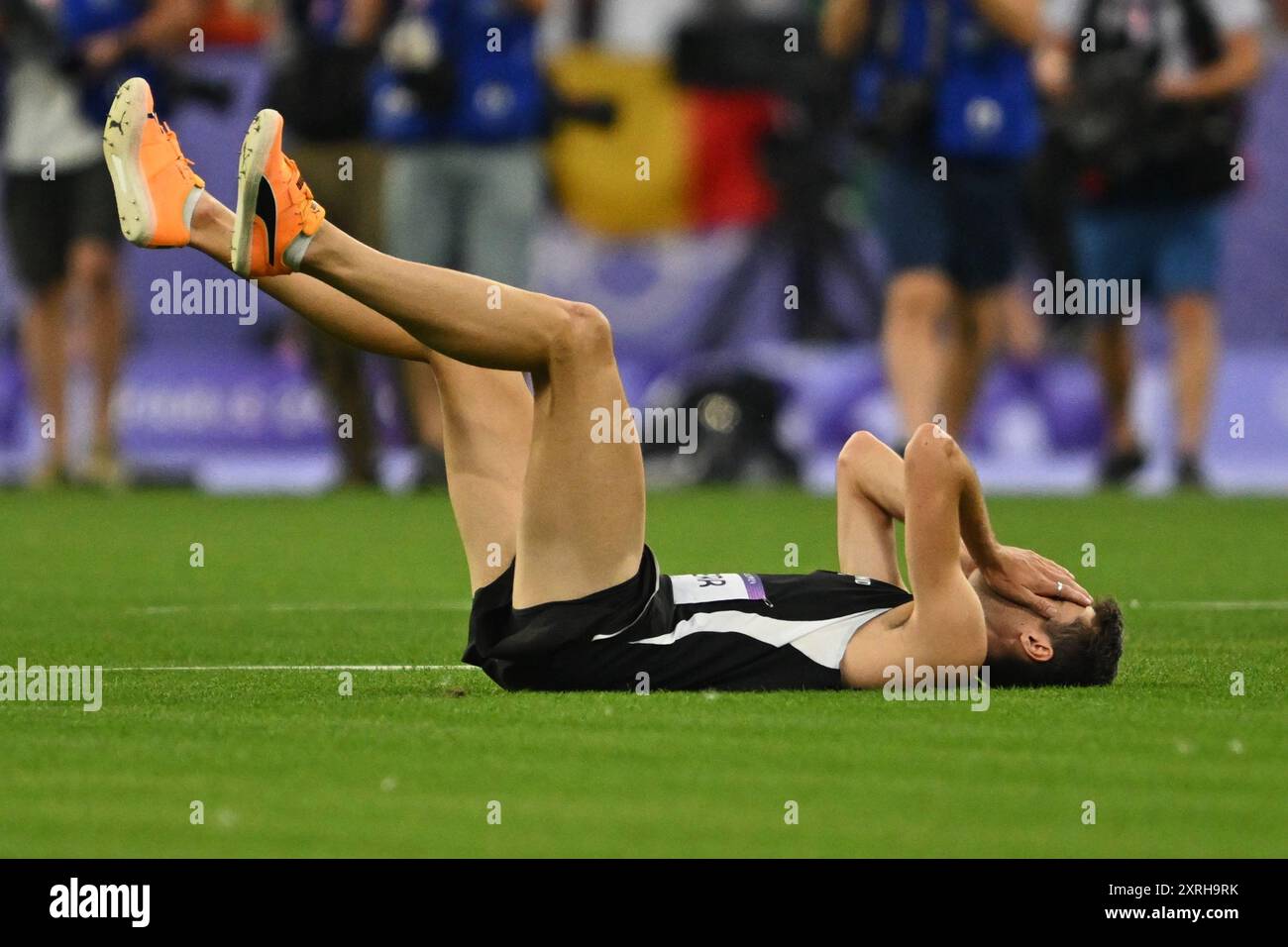 Saint Denis, France. 10th Aug, 2024. Gold medalist New Zealand high ...