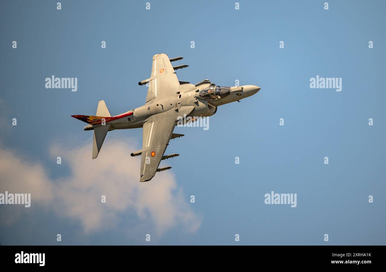 Spanish Navy McDonnell Douglas AV-8B Harrier II during flying display ...
