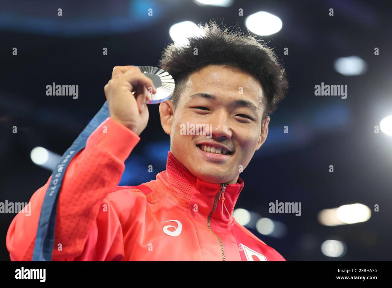 Paris, France. 10th Aug, 2024. Daichi Takatani (JPN) Wrestling : Men's Freestyle 74kg Medal ...