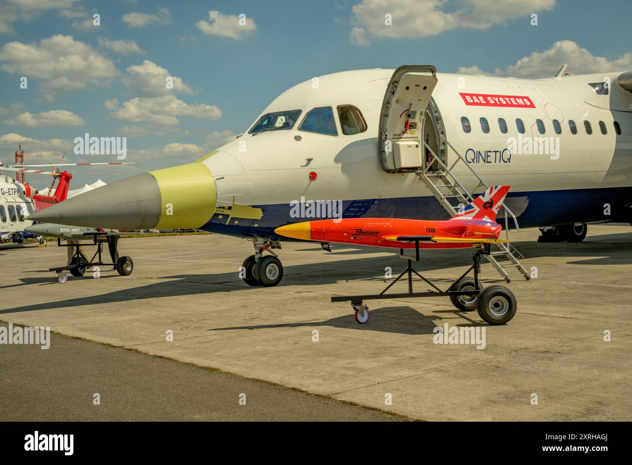 Qinetiq Avro RJ100 , on the static display line up at the Royal ...