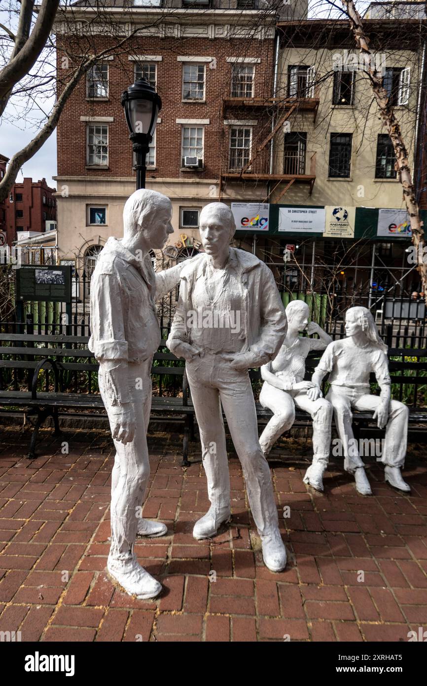 George Segal's Gay Liberation Monument statues in Christopher Park in ...