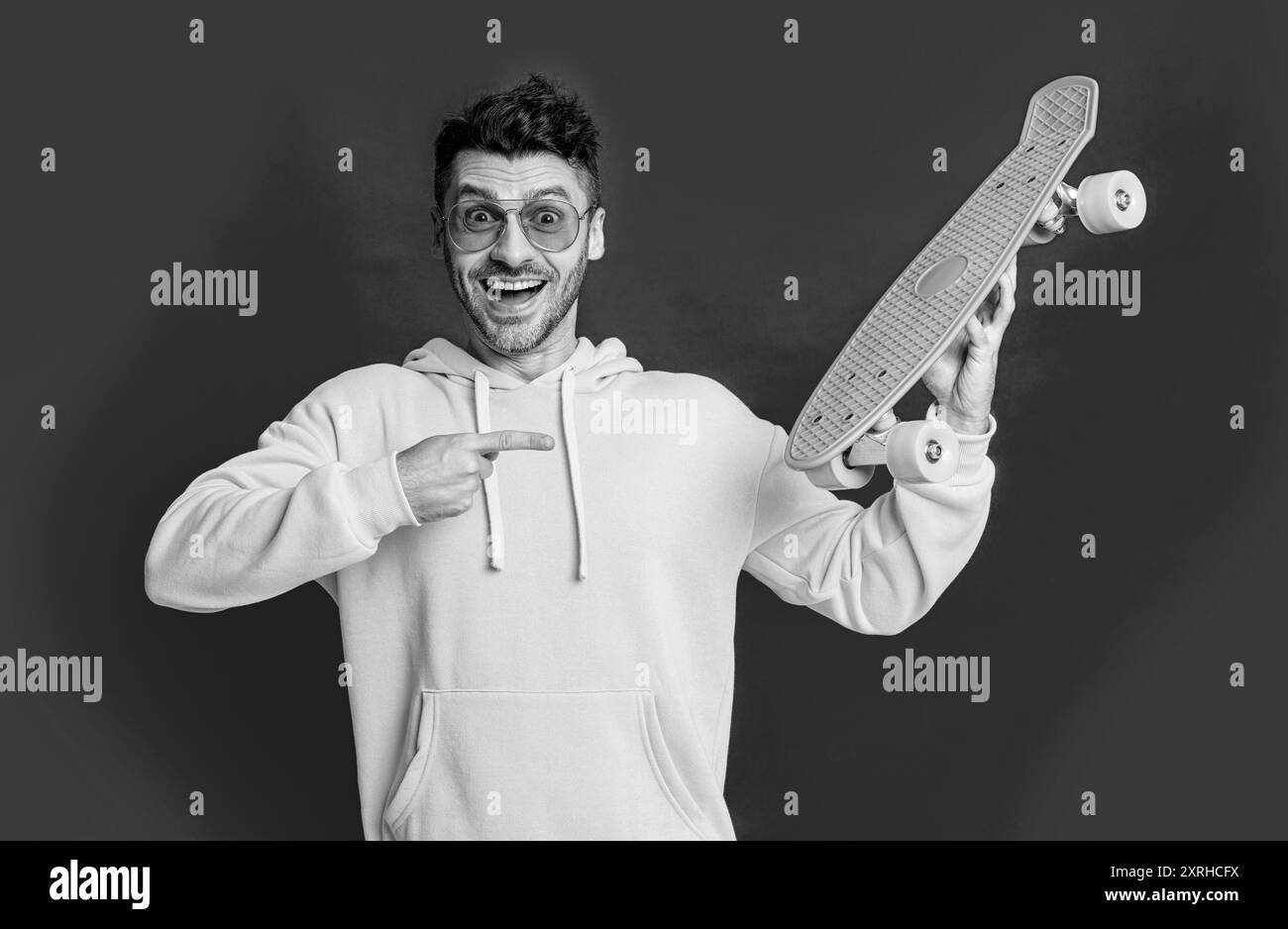 Skateboarding on pennyboard hi-res stock photography and images - Alamy